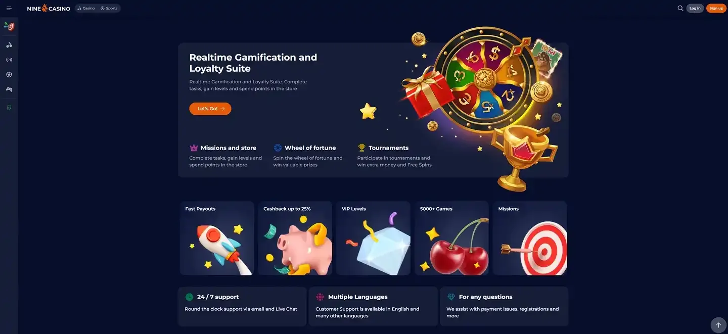 Nine Casino App: Descarga para Android e iOS + 450€ y 250 Giros
